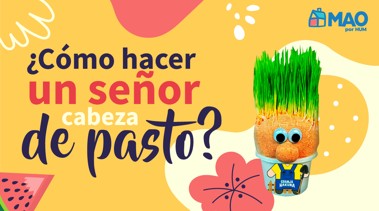 Manitos a la Obra | ¿Cómo hacer un señor cabeza de pasto?